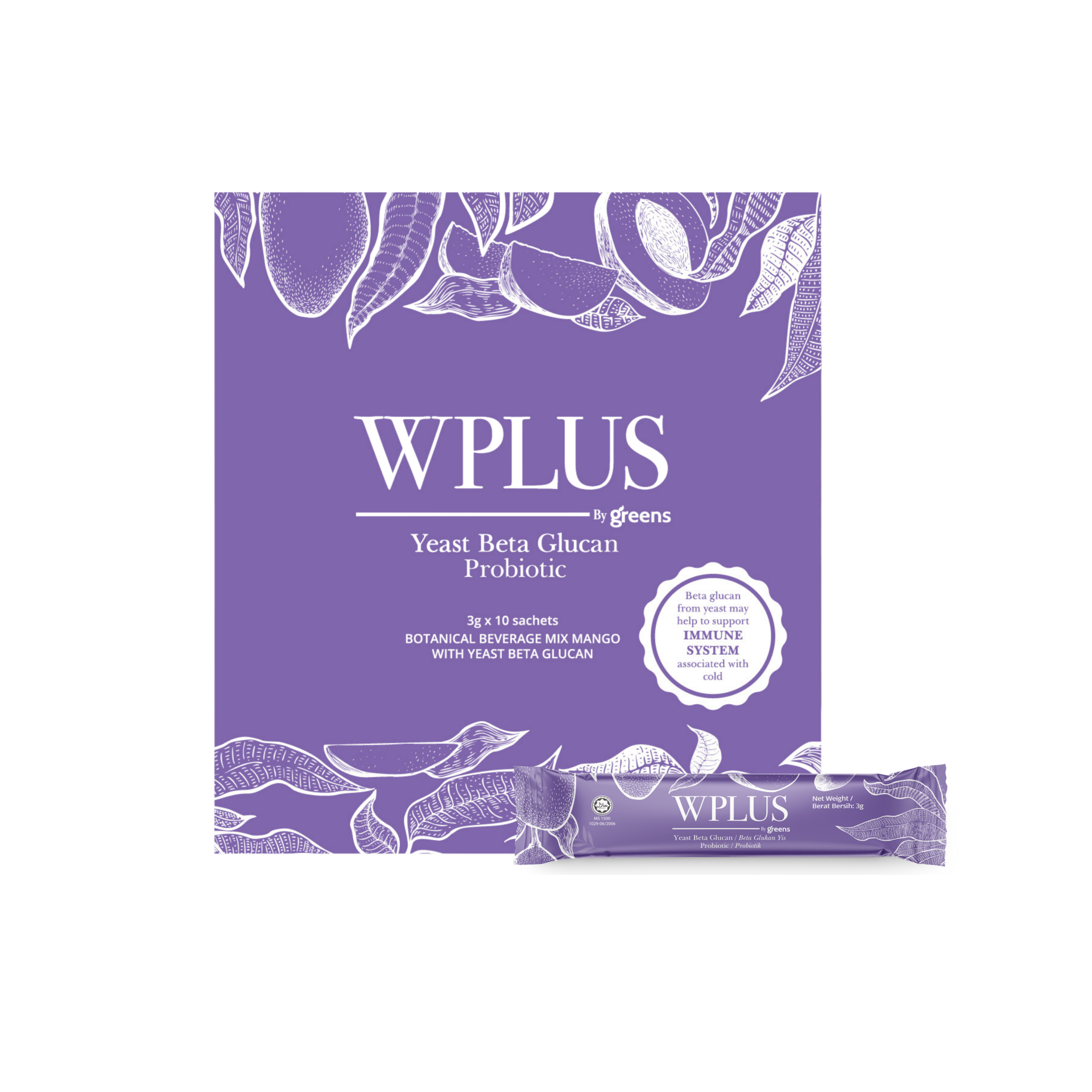 SUKE SHOP. Greens WPLUS Yeast Beta Glucan Drink (3g x 10’s)